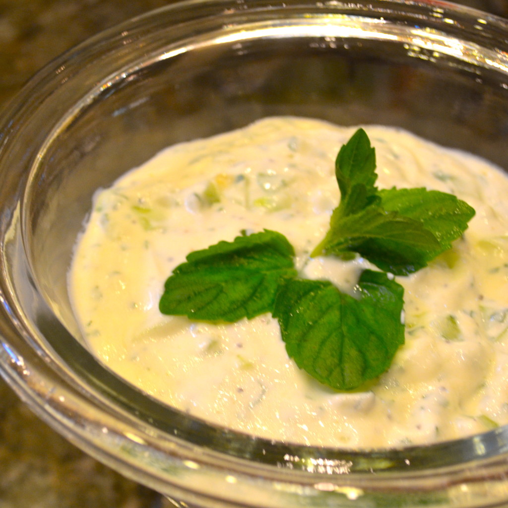 CUCUMBER-MINT YOGURT SAUCE