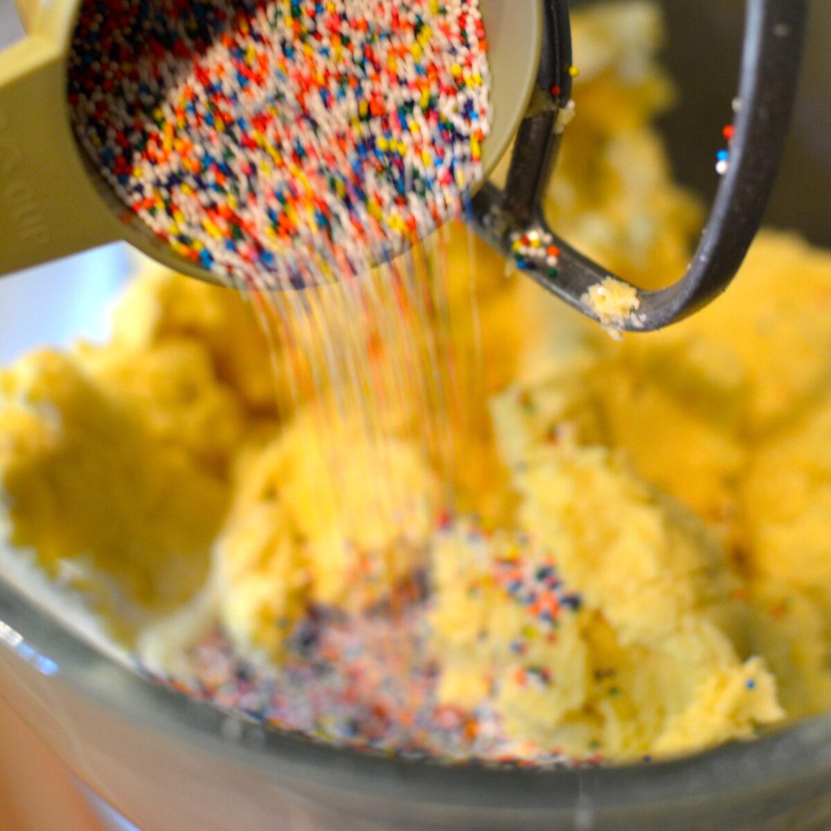 SUPER MOIST SUGAR COOKIES WITH SPRINKLES