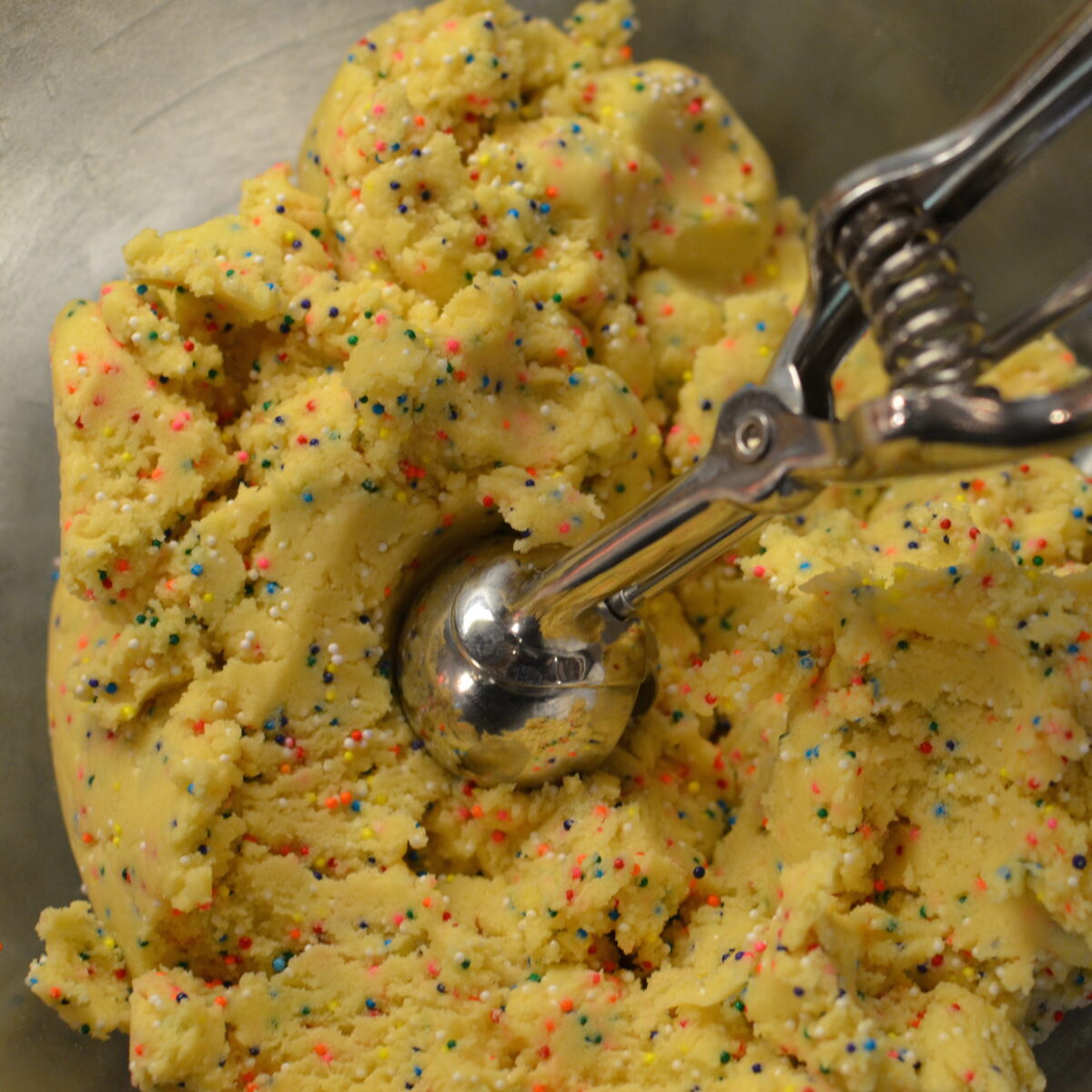 SUPER MOIST SUGAR COOKIES WITH SPRINKLES
